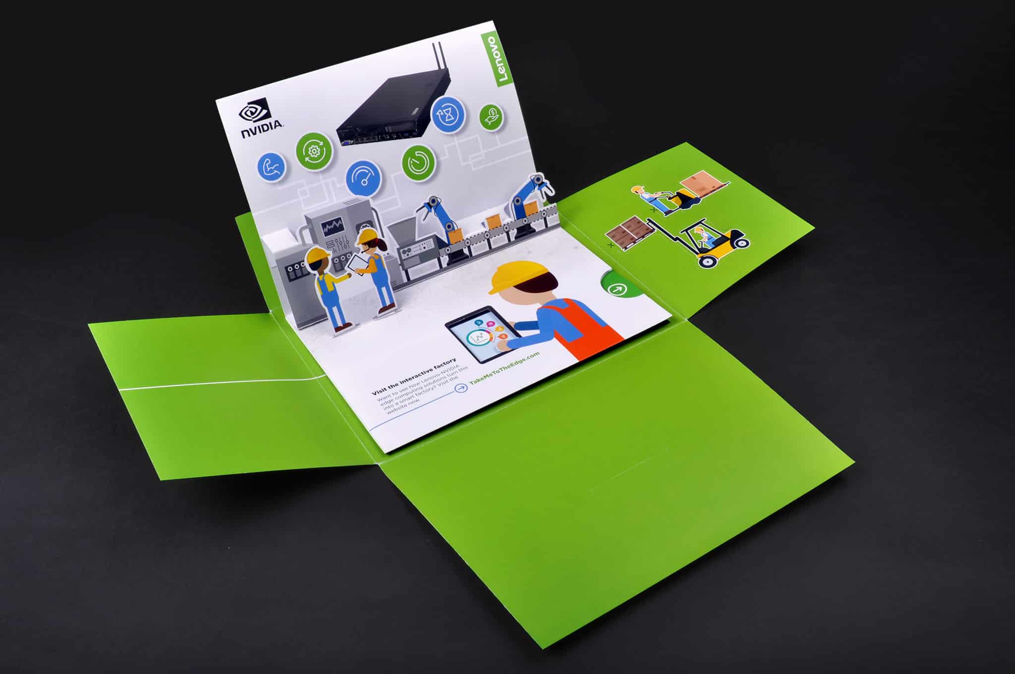 NVIDIA Pop-Up Mailers - Papersmyths