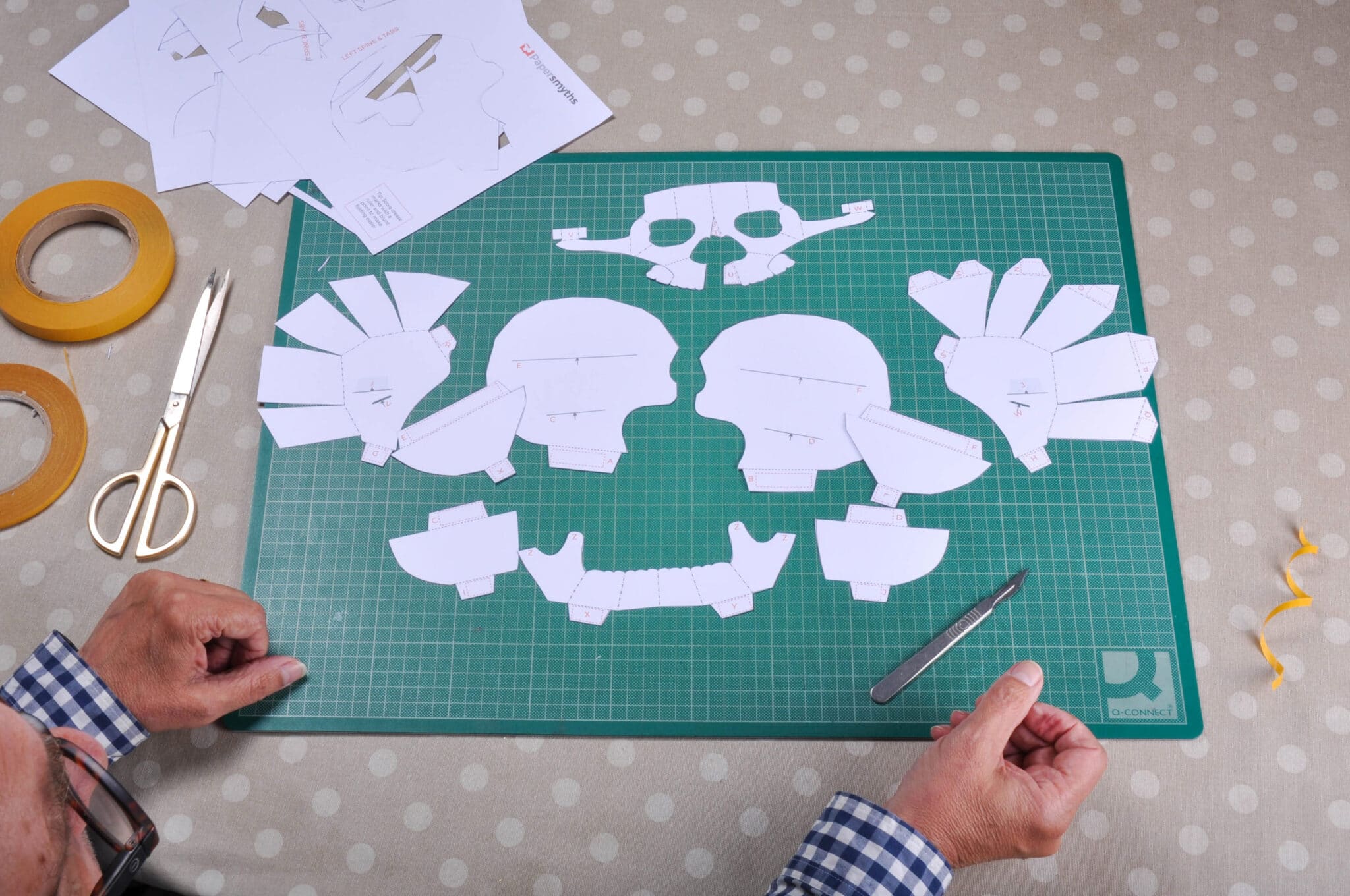 How to Make a Pop-Up Skull - Papersmyths