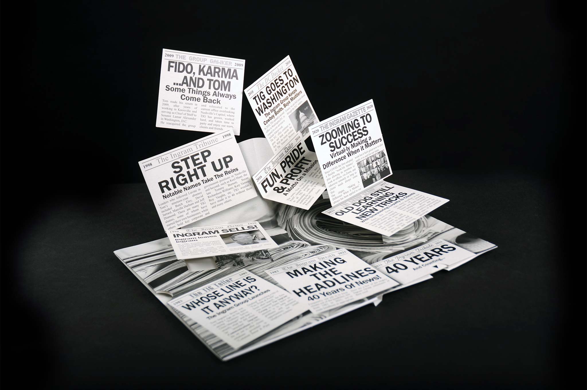 Newspaper Party Invite - Papersmyths