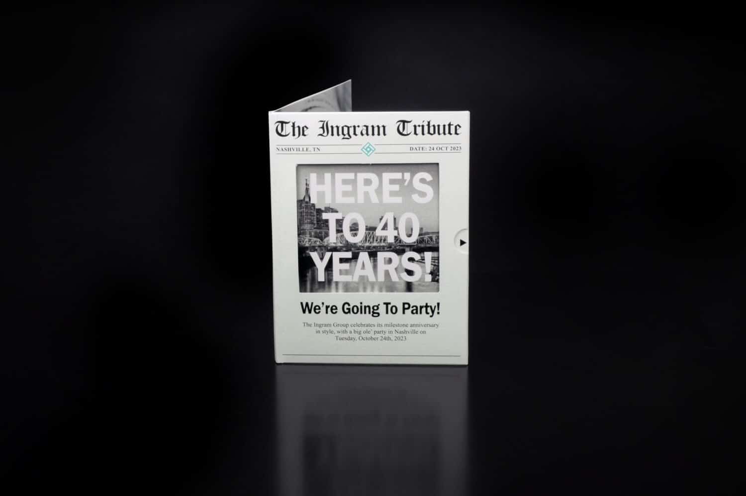 Newspaper Party Invite - Papersmyths